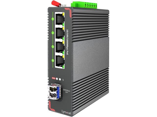 Click here for Lynxcel 5-Port Industrial PoE Gigabit Din Rail Eth... prices