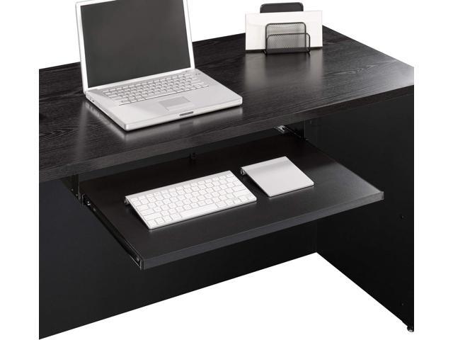 Click here for Sauder Via Collection Keyboard Shelf  Soft Black f... prices