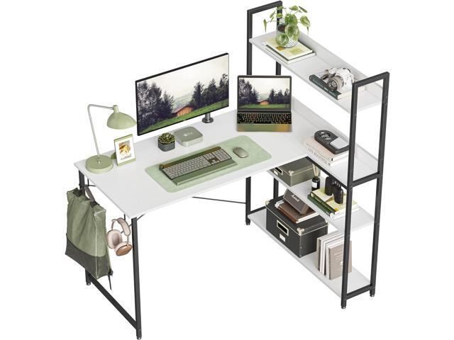 Click here for CubiCubi Computer Corner Desk with Storage Shelves... prices