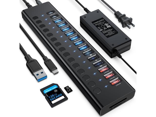Click here for Powered USB Hub  VANGREE 17-Port USB Splitter (7 U... prices