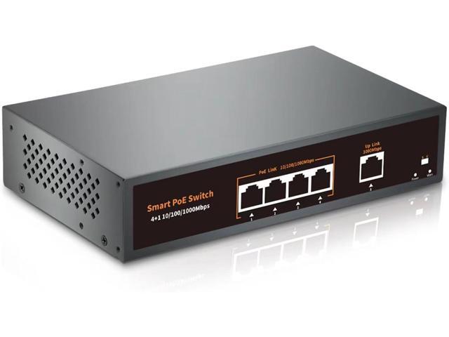 Click here for 4 Port Gigabit POE Switch 2025 with 1 Gigabit Upli... prices