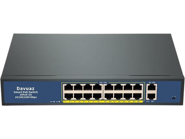 Click here for Gigabit PoE Switch 2025 with 16 POE+ Port and 2 Gi... prices