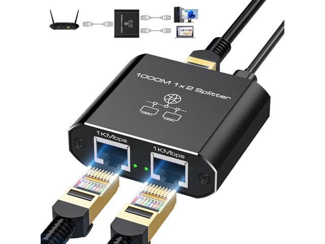 Click here for Ethernet Splitter 1 in 2 Out High-Speed 1000Mbps N... prices