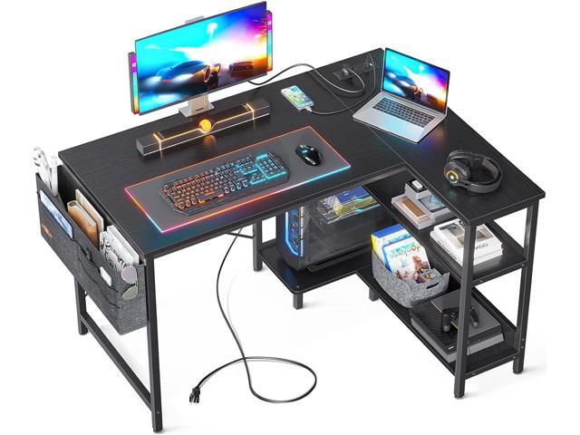 Click here for 40 Inch Small L Shaped Gaming Computer Desk with P... prices