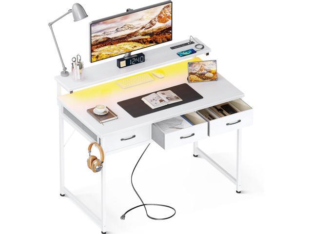 Click here for 40 Inch Small Computer Desk with 3 Drawers and USB... prices