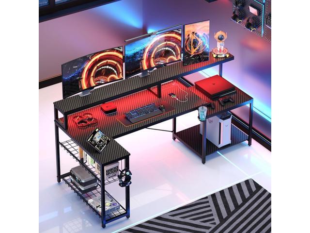 Click here for Gaming Desk with Power Outlets  71.5 LED Computer... prices