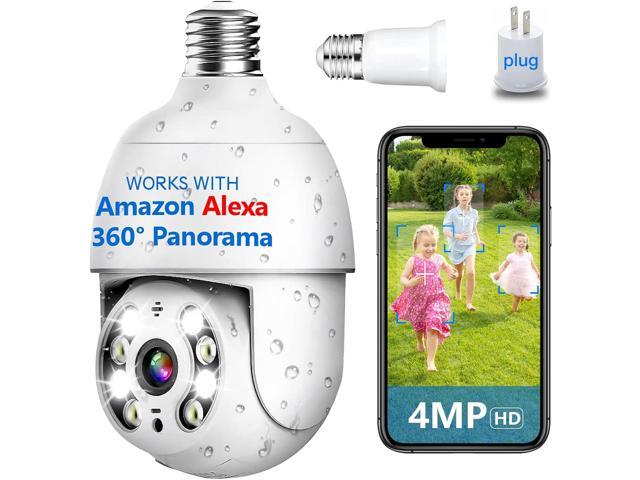 Click here for 4MP Keilini Light Bulb Security Camera Outdoor Wir... prices