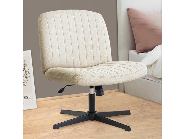 Click here for Cross Legged Office Desk Chair No Wheels Fabric Pa... prices