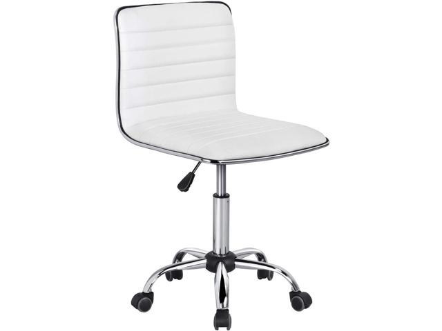 Click here for Adjustable Task Chair PU Leather Low Back Ribbed A... prices
