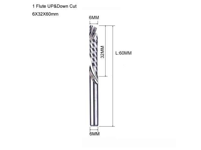 Click here for 1Pcs 6X32X60mm 3A UP DOWN Compound Single Flute Sp... prices