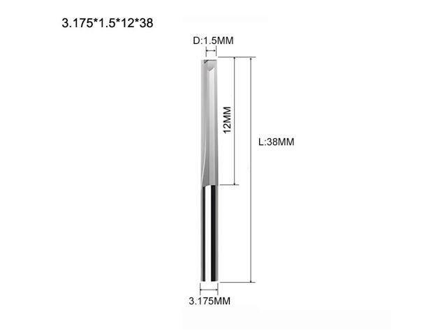 Click here for 10pcs Two Flutes Straight Slot Bit Wood Cutter CNC... prices