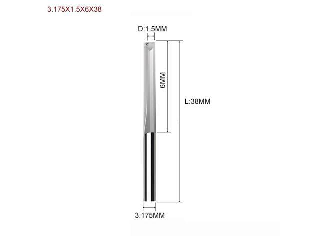 Click here for Two Flutes Straight Slot End Milling Cutter For Wo... prices