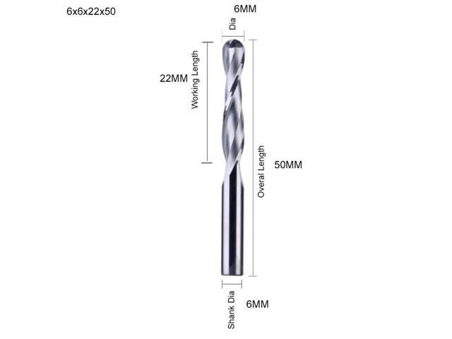 Click here for 1piece 2 Flute Spiral Ball Nose End Mill CNC Route... prices