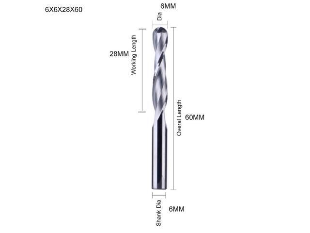 Click here for 1piece 2 Flute Spiral Ball Nose End Mill CNC Route... prices