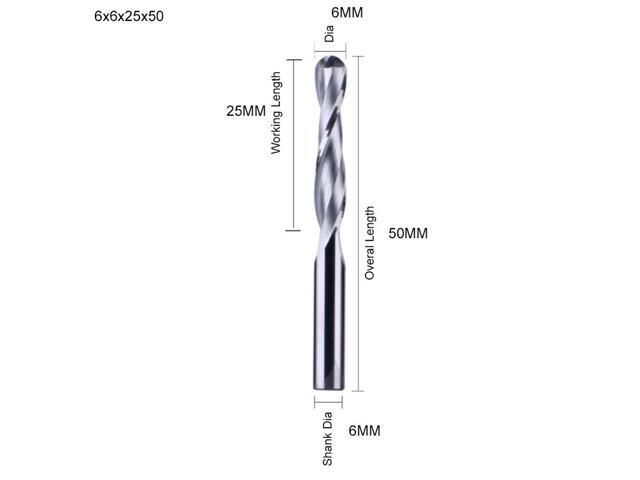 Click here for 1piece 2 Flute Spiral Ball Nose End Mill CNC Route... prices