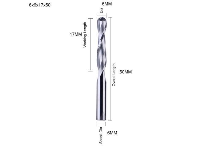Click here for 1piece 2 Flute Spiral Ball Nose End Mill CNC Route... prices