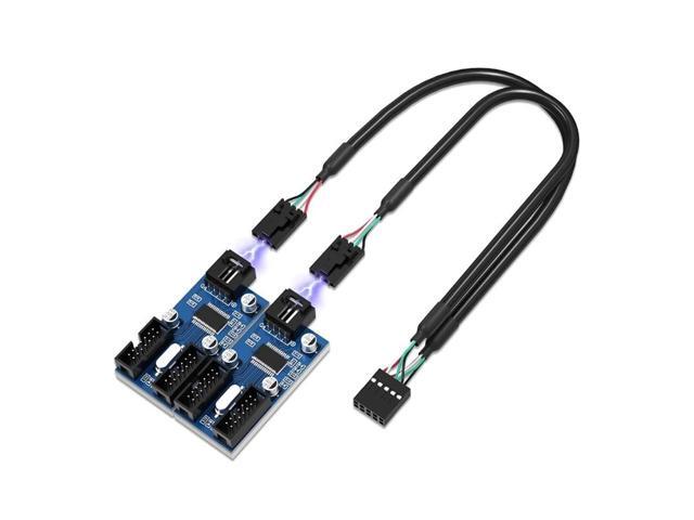 Click here for 9Pin USB Splitter Motherboard USB 9Pin Header Spli... prices