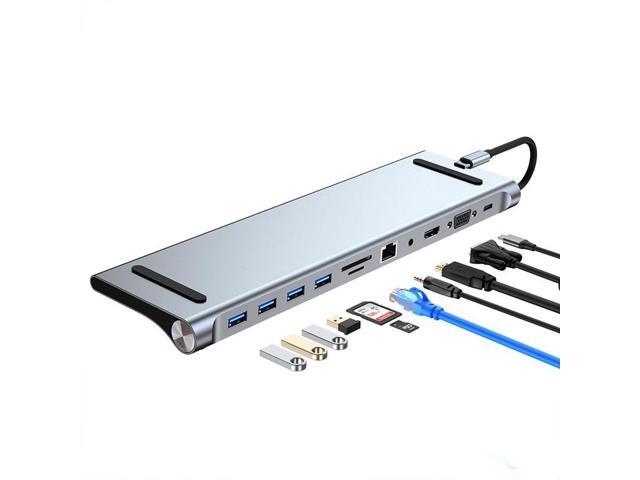 Click here for USB C Hub 11 In 1 Type C Dock 3.0 Splitter Multipo... prices