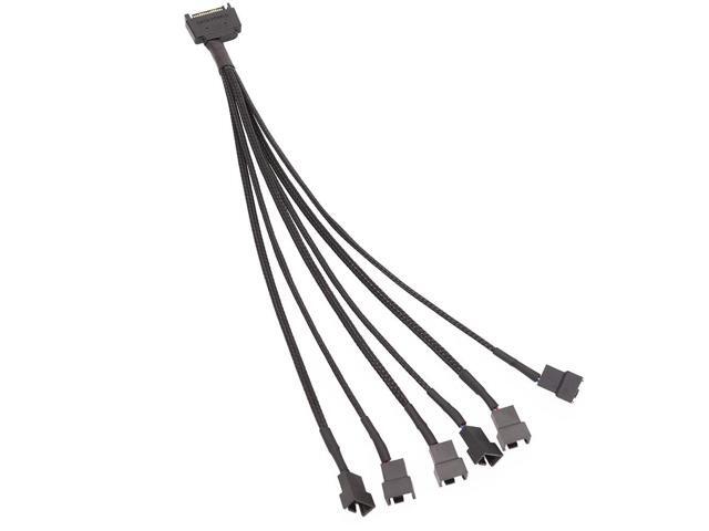 Click here for Black Sleeved 30cm Cooler Cooling Fan Splitter Pow... prices