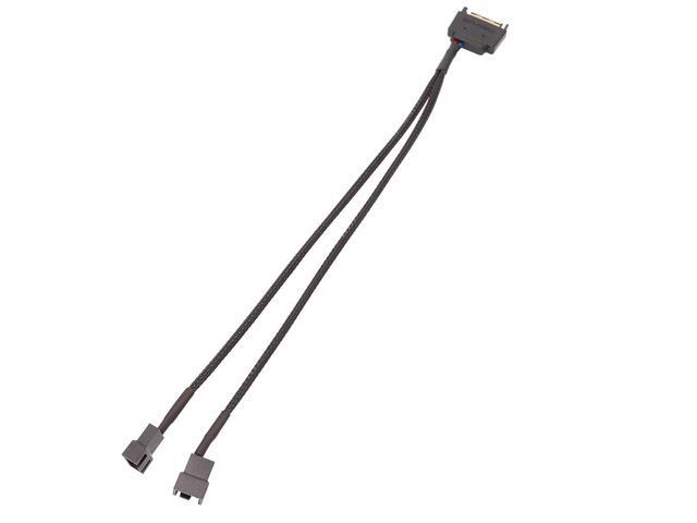 Click here for Black Sleeved 30cm Cooler Cooling Fan Splitter Pow... prices