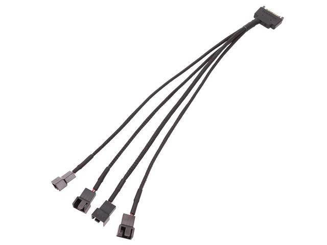 Click here for Black Sleeved 30cm Cooler Cooling Fan Splitter Pow... prices