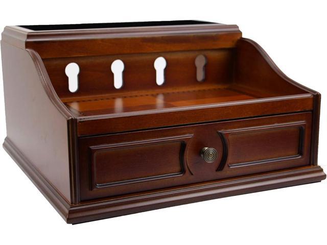 Click here for Pecan Brown Wooden Multi-Device Charging Station a... prices
