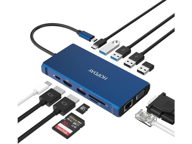 Click here for Laptop Docking Station HOPDAY 12 in 1 Triple Displ... prices