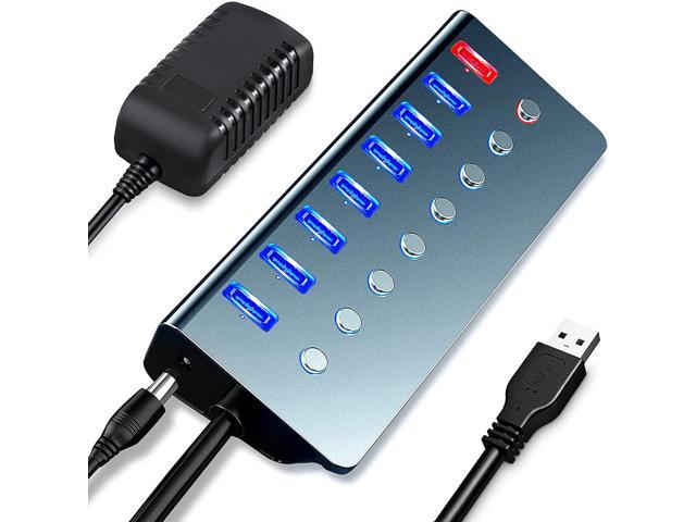 Click here for Powered USB Hub LOBKIN 7-Port USB Hub 3.0 Powered... prices