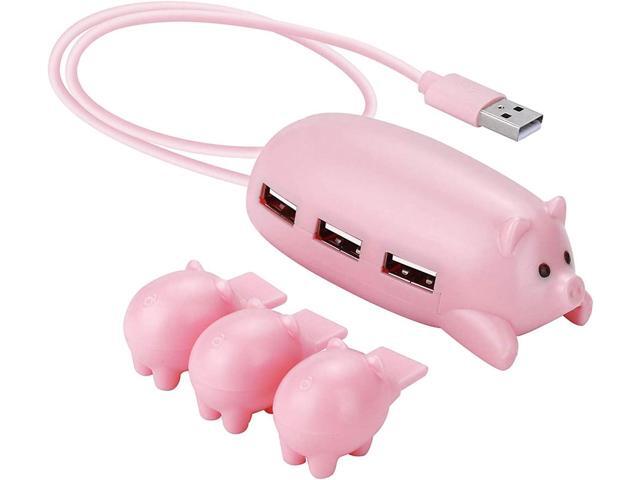 Click here for Cute USB Hub  JoyReken Pink Mom Pig USB Hub with 3... prices