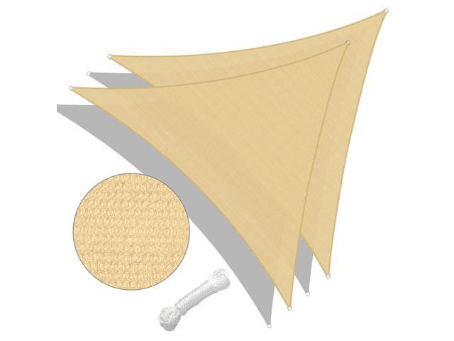 Click here for Yescom 2 Pack 25 Ft 97 UV Block Triangle Sun Shade... prices