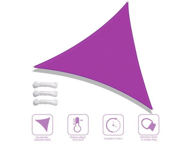 Click here for Yescom 28 Ft 97 UV Block Triangle Sun Shade Sail C... prices