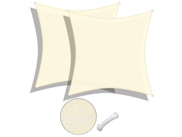 Click here for Yescom 2 Pack 16x16 Ft 97 UV Block Square Sun Shad... prices