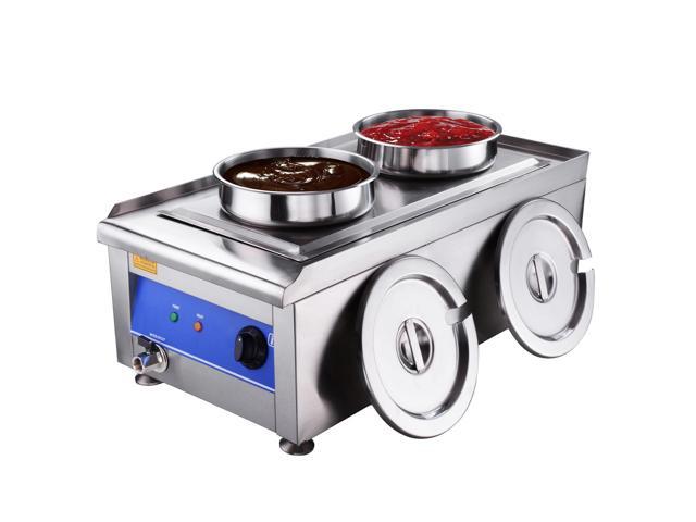 Click here for 1200W Dual Pots Countertop Food Warmer Stainless S... prices