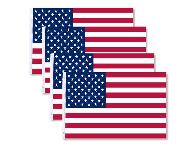 Click here for 4-Pack 3x5 American Flags w/ Grommets ~ USA United... prices
