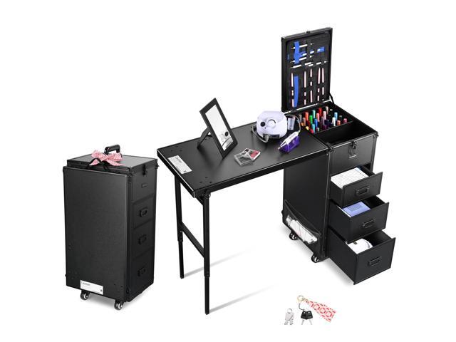 Click here for Byootique Nail Desk Mobile Station Rolling Makeup... prices