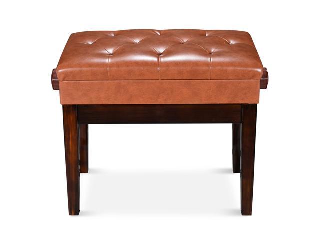 Click here for Piano Bench Adjustable Height PU Leather Padded Ke... prices