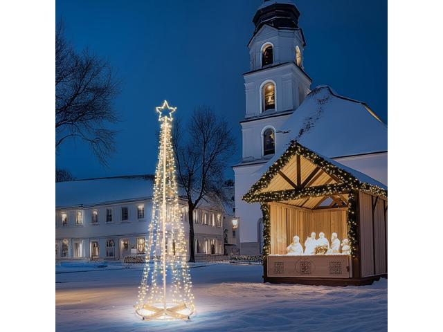 Click here for Yescom Vast-Starry 12Ft Solar Christmas Cone Tree... prices