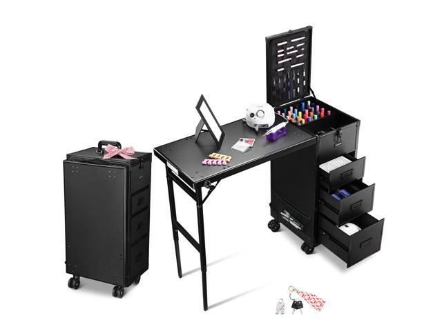 Click here for Byootique Nail Desk Mobile Station Rolling Makeup... prices