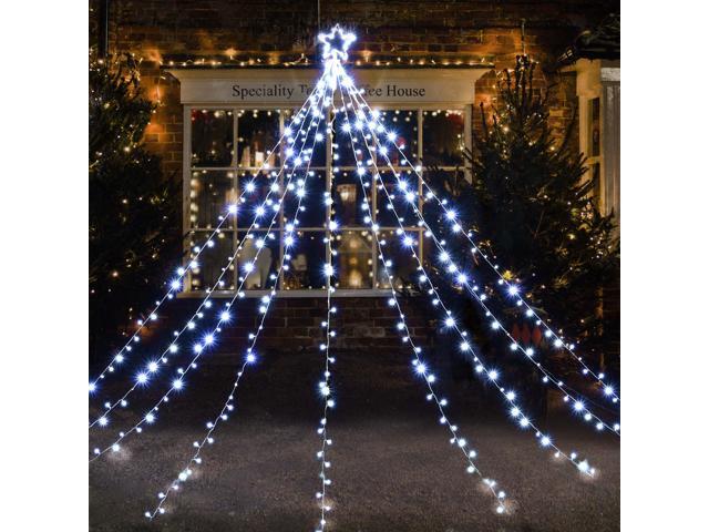 Click here for 12 Ft Waterfall Cone Tree Light with 362 LED Star... prices