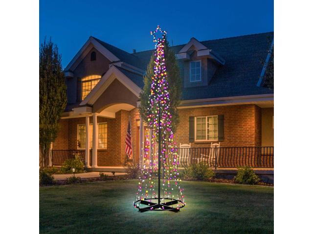 Click here for Yescom Vast-Starry 9Ft Solar Christmas Cone Tree L... prices