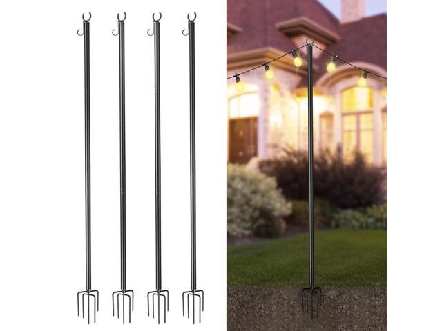 Click here for 10 Ft String Light Pole Outdoor Metal Pole Aluminu... prices