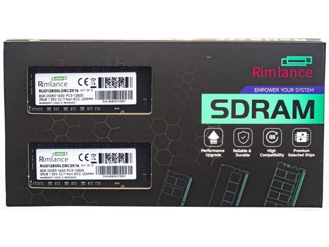 Click here for Rimlance 16GB (2X8GB) 1.35V DDR3 1600MHZ PC3-12800... prices