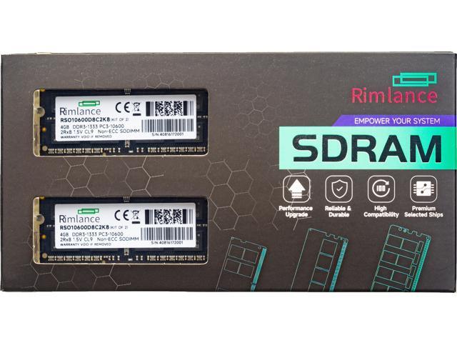 Click here for Rimlance 8GB (2X4GB) 1.5V DDR3 1333MHZ PC3-10600 S... prices
