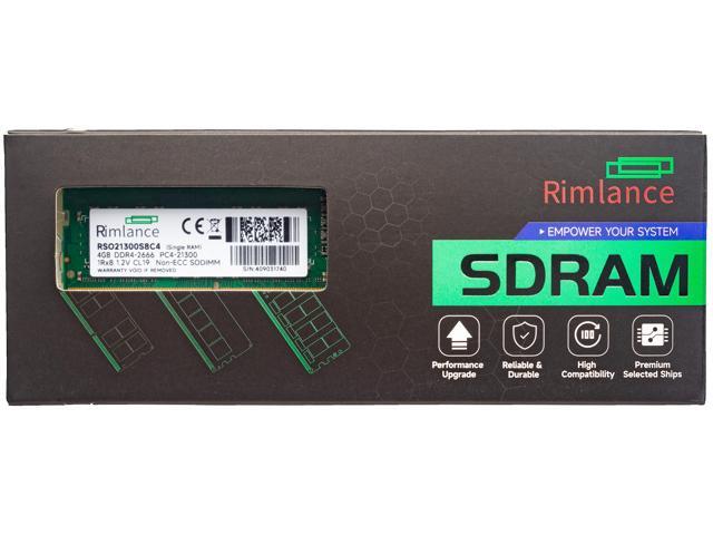 Click here for Rimlance 4GB (1X4GB) 1.2V DDR4 2666MHZ PC4-21300 S... prices