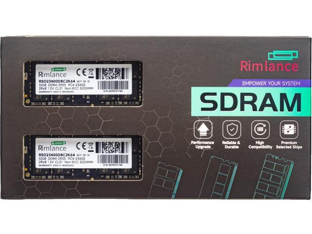 Click here for Rimlance 64GB (2X32GB) 1.2V DDR4 2933MHZ PC4-23400... prices