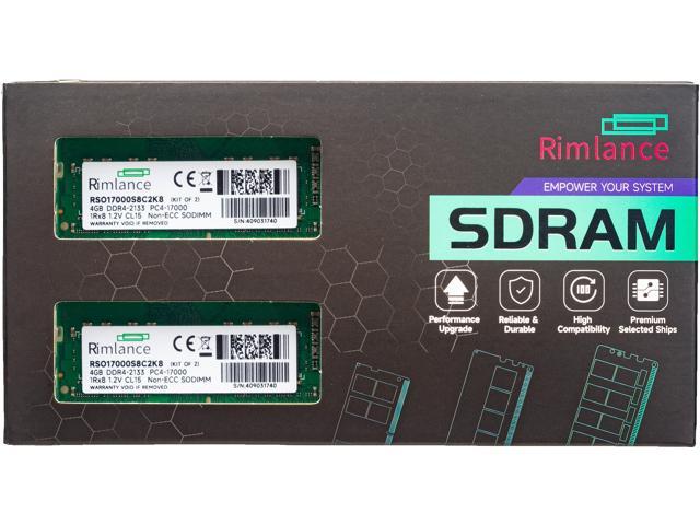 Click here for Rimlance 8GB (2X4GB) 1.2V DDR4 2133MHZ PC4-17000 S... prices