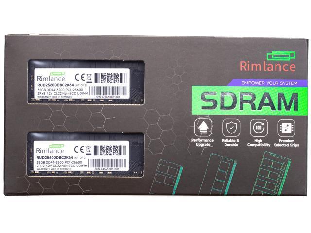 Click here for Rimlance 64GB (2X32GB) 1.2V DDR4 3200MHZ PC4-25600... prices