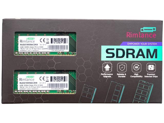 Click here for Rimlance 8GB (2X4GB) 1.2V DDR4 2666MHZ PC4-21300 U... prices