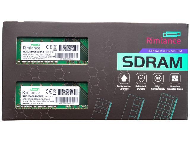 Click here for Rimlance 8GB (2X4GB) 1.2V DDR4 3200MHZ PC4-25600 U... prices
