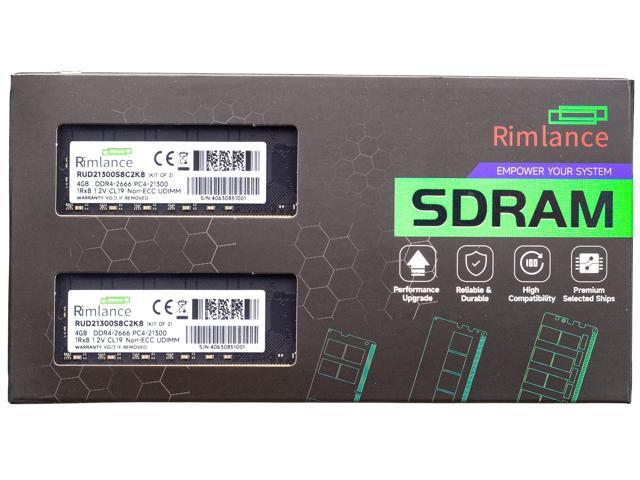 Click here for Rimlance 8GB (2X4GB) 1.2V DDR4 2666MHZ PC4-21300 U... prices